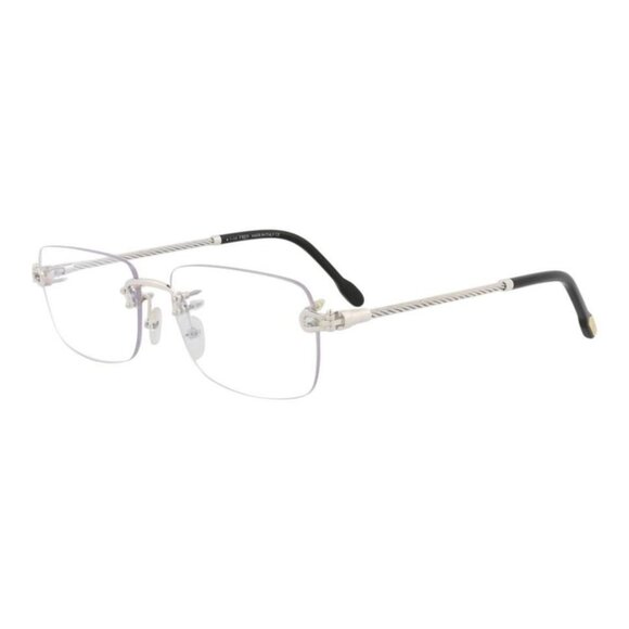 Fred | Accessories | Fred Womens Squarerectangle Rhodium Rhodium ...